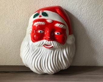 Plastic Light up Santa - Etsy