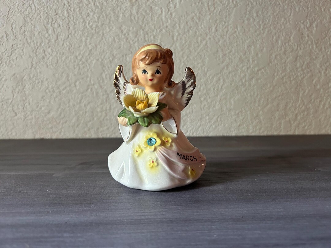 Vintage Lefton Daffodil March Angel, March Birthstone, March Angel ...
