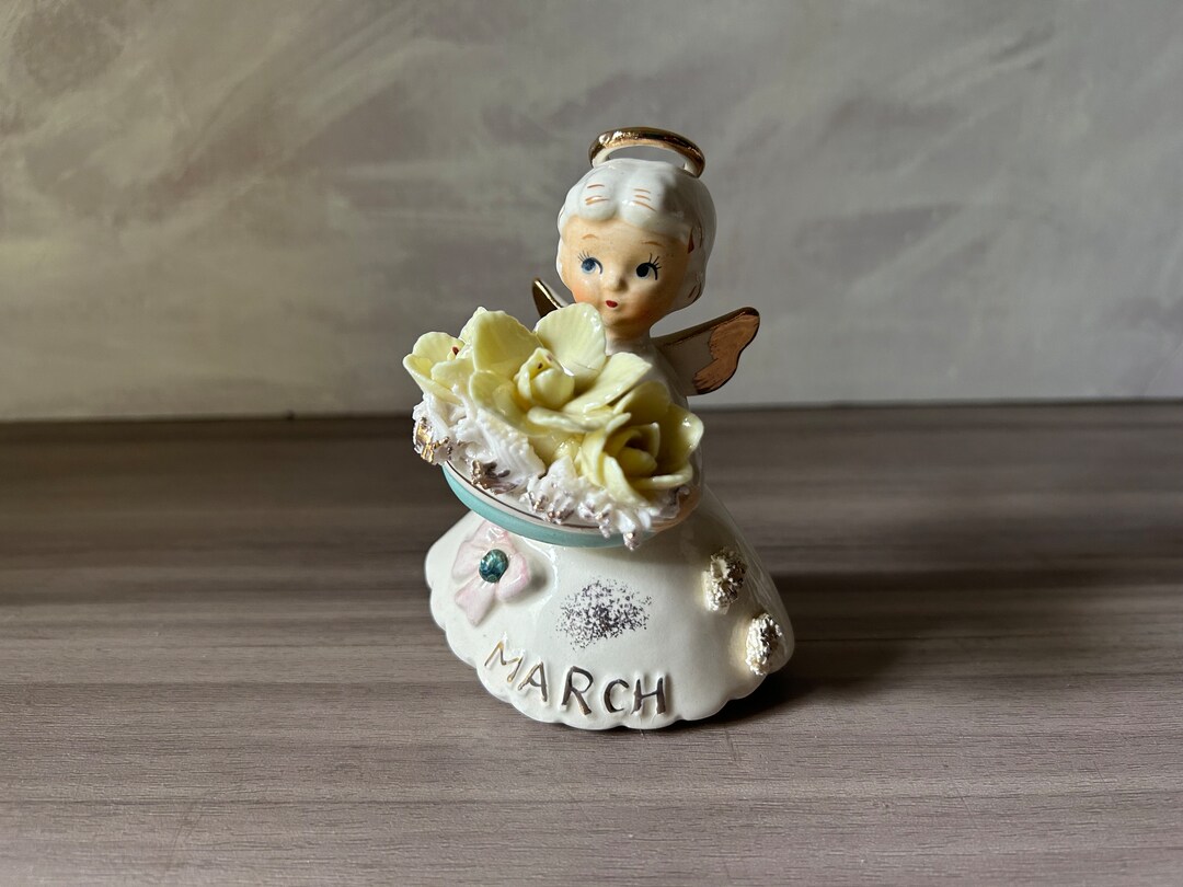 Vintage Lefton Daffodil March Angel, March Birthstone, March Angel ...