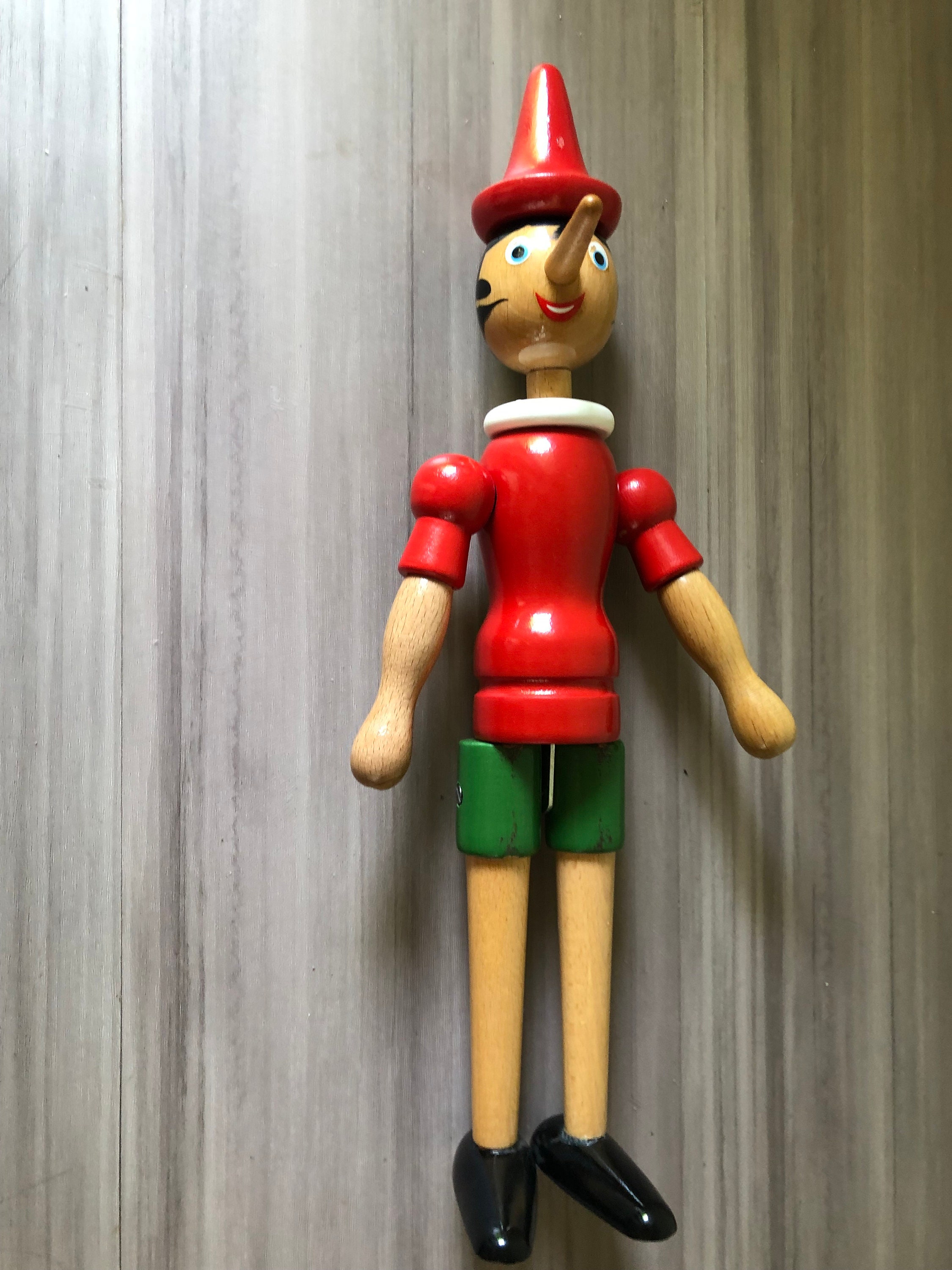 Vintage Christmas, Vintage Wood Pinocchio 16 Jointed, Made in Italy ...