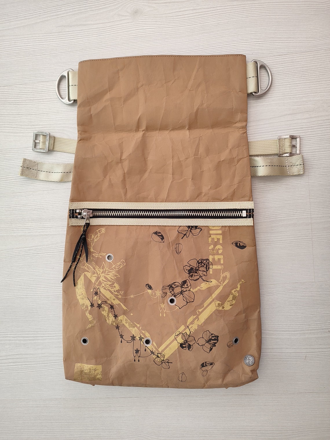 Y2k Diesel Paper Bag, Diesel Archive Crossbody Bag /top Handle Bag/tote ...