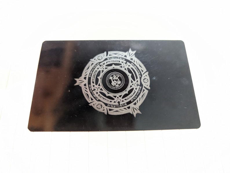 Custom Engraved Aluminum Business Cards - Etsy