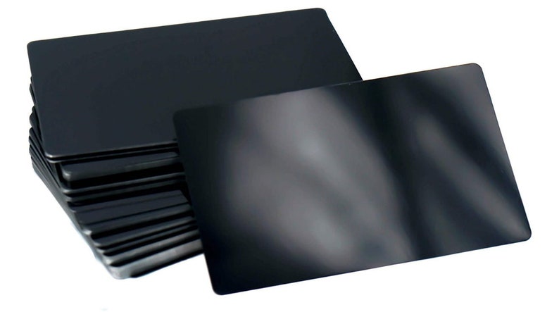 Custom Engraved Aluminum Business Cards - Etsy