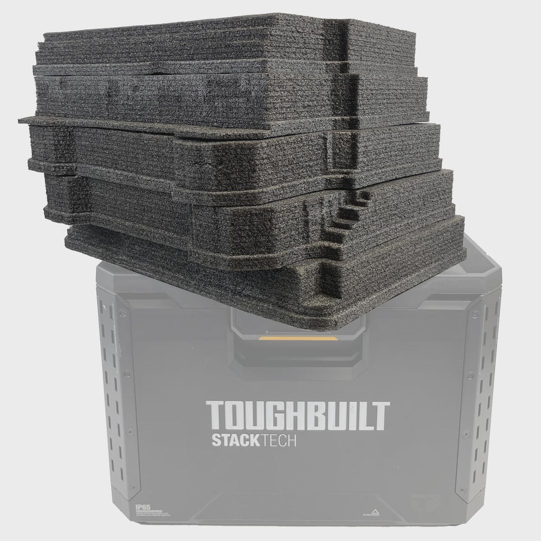 Toughbuilt Stacktech Rolling Tool Box - Kaizen Inserts - Etsy