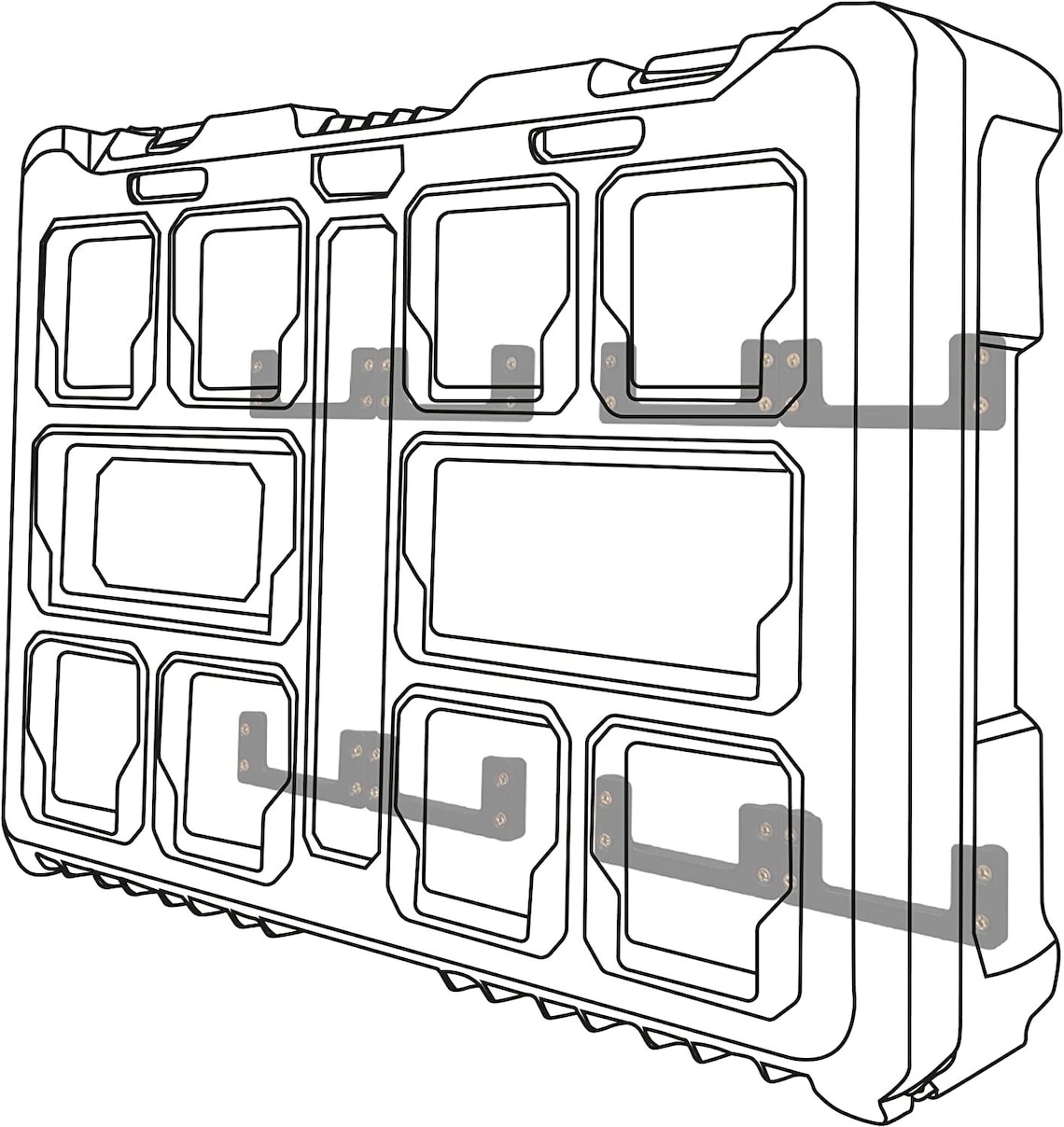 Packout Cleats 6 Pack Tool Box Storage System Mount Your Packout ...