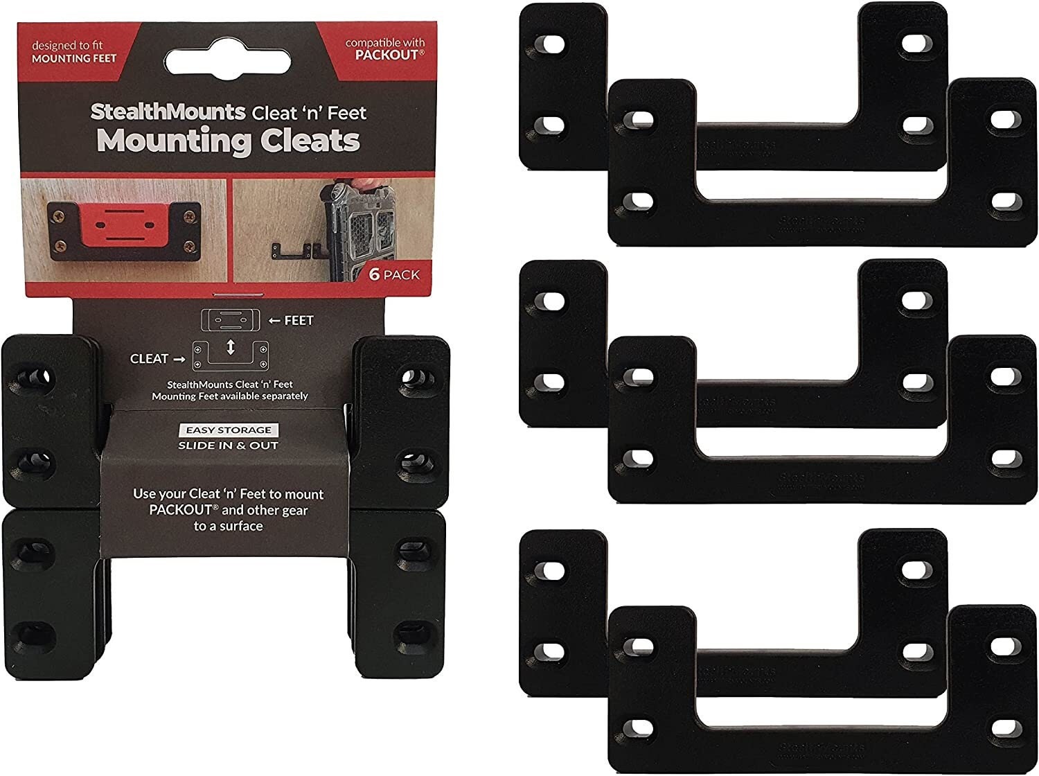 Packout Cleats 6 Pack Tool Box Storage System Mount Your Packout ...