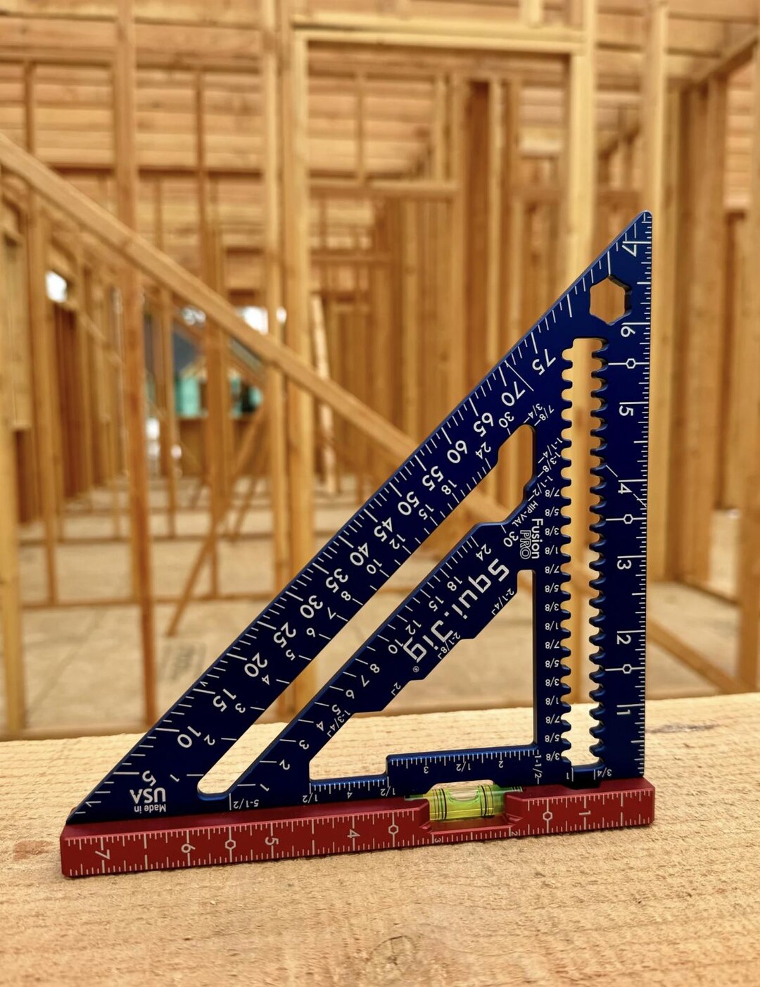 Squijig Fusion 7.5 Inch Pro Rafter Square Red White Blue - Made in USA ...