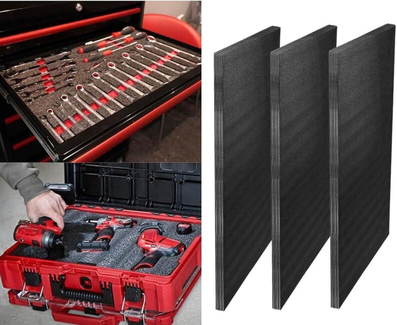 Customizable Tool Box Organizer Tool Foam | 24"x48" 3 Sheets | Tool Box ...