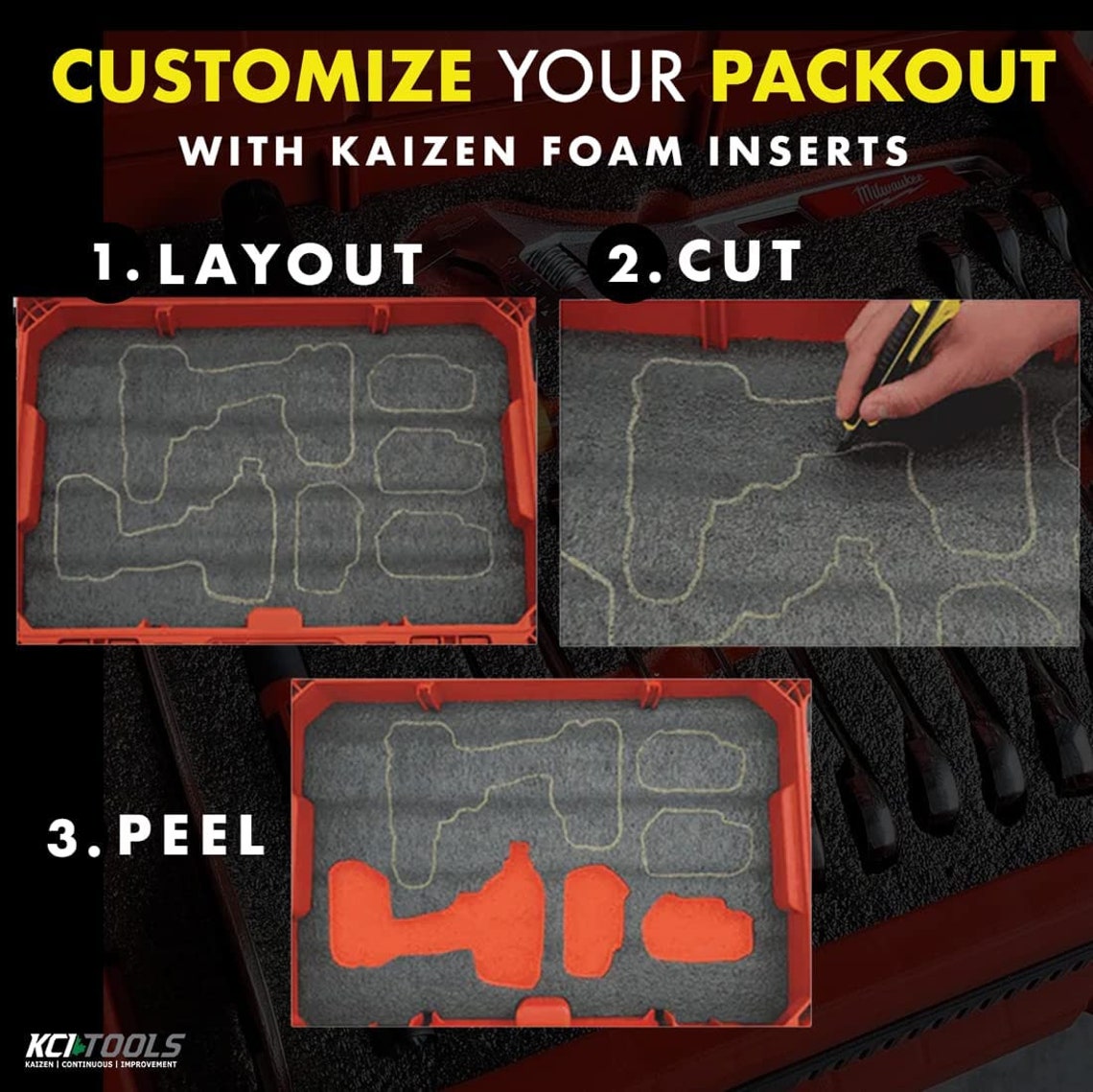Kaizen Insert Compatible With Milwaukee Packout 48-22-8430 - Etsy