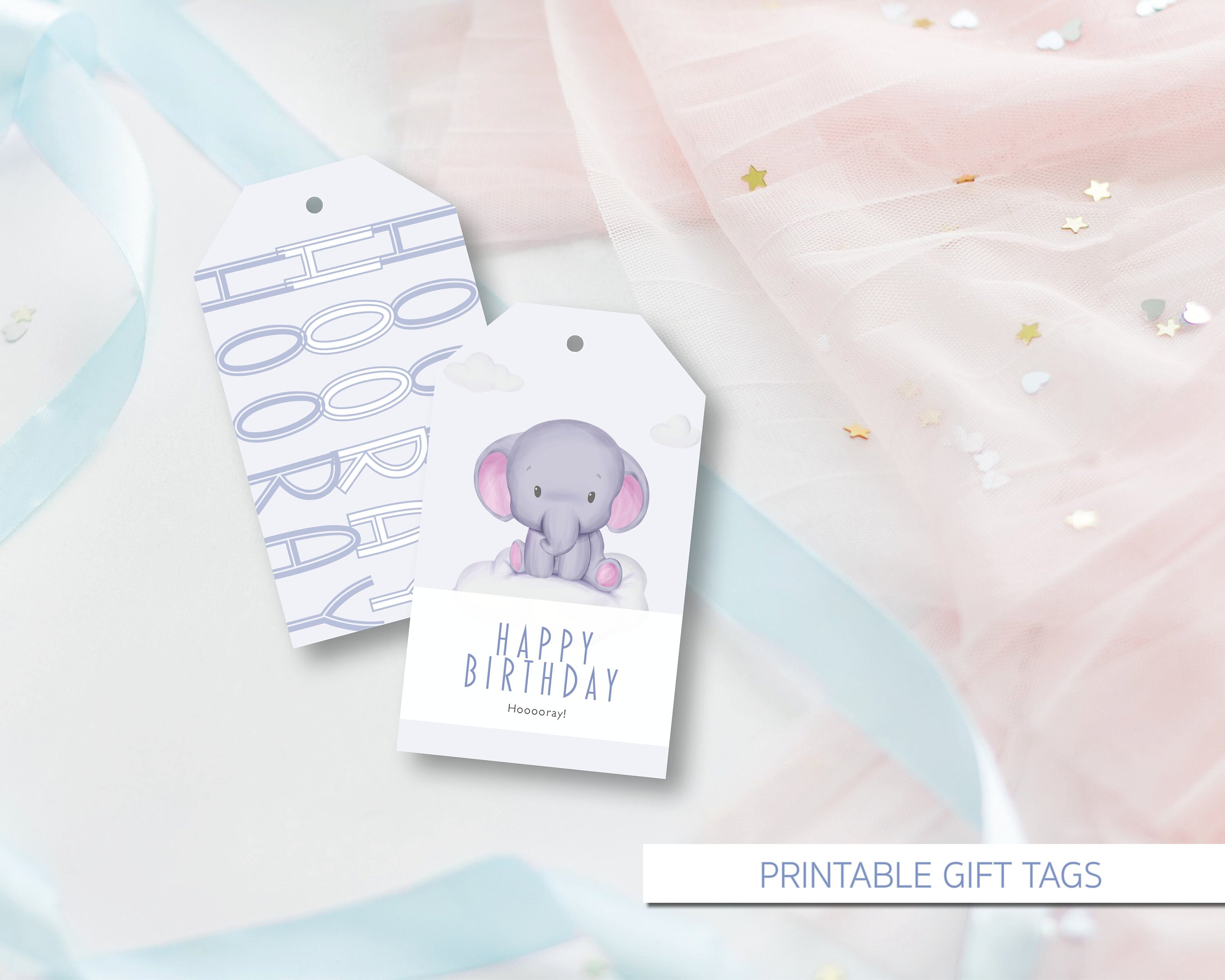 10 Cute Printable Birthday Gift Tags Set of 10 Birthday Gift Tags Gift ...
