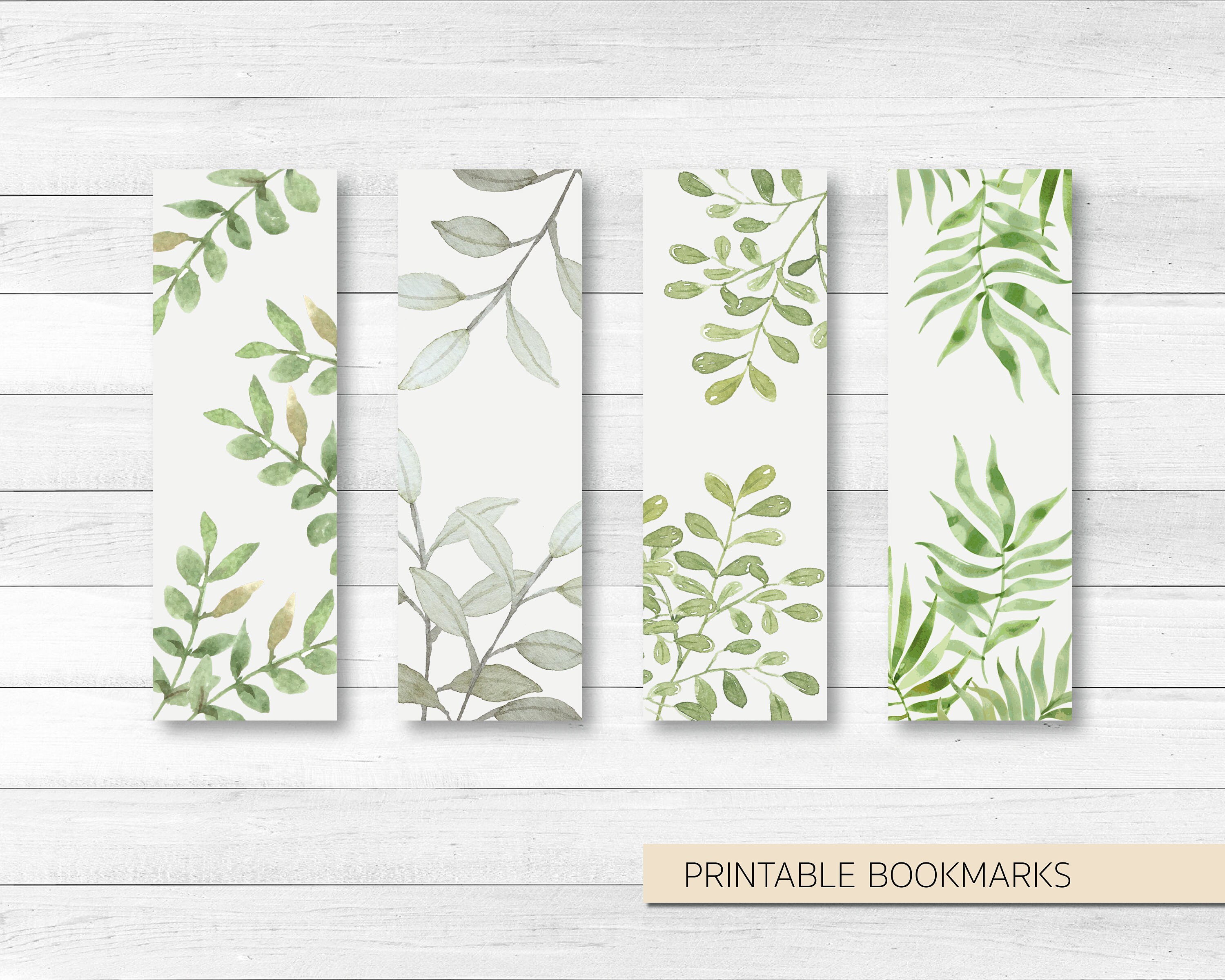 Printable Flower Bookmarks
