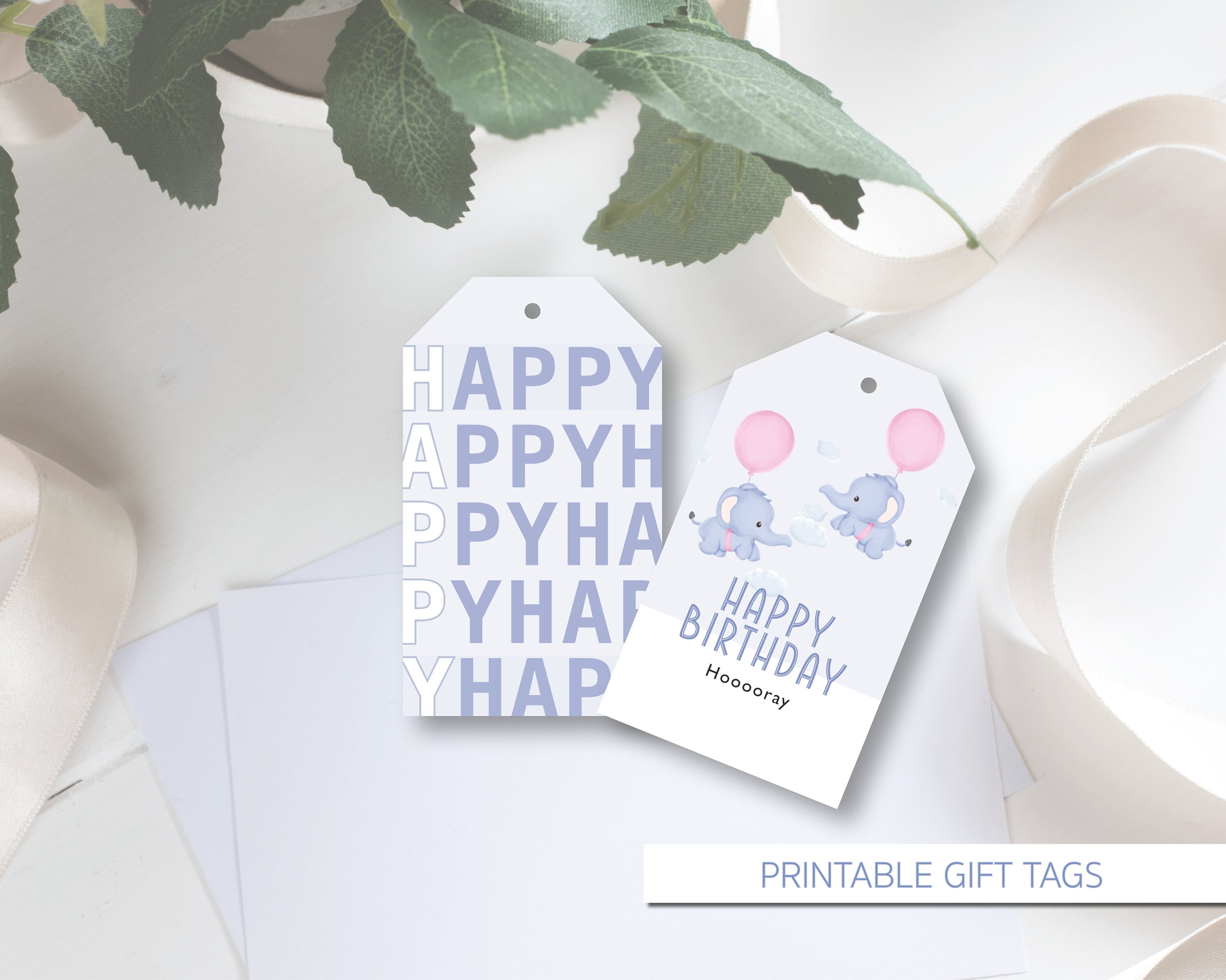 10 Cute Printable Birthday Gift Tags | Set of 10 Birthday Gift Tags ...