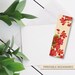 4 Printable Flower Bookmarks Red Set of 4 Flower Bookmarks Plant ...