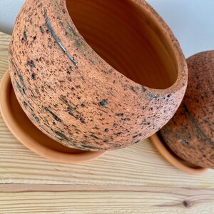 Terracotta Large Planter Pot, Ceramic Plant Pot With Drainage , Garden ...