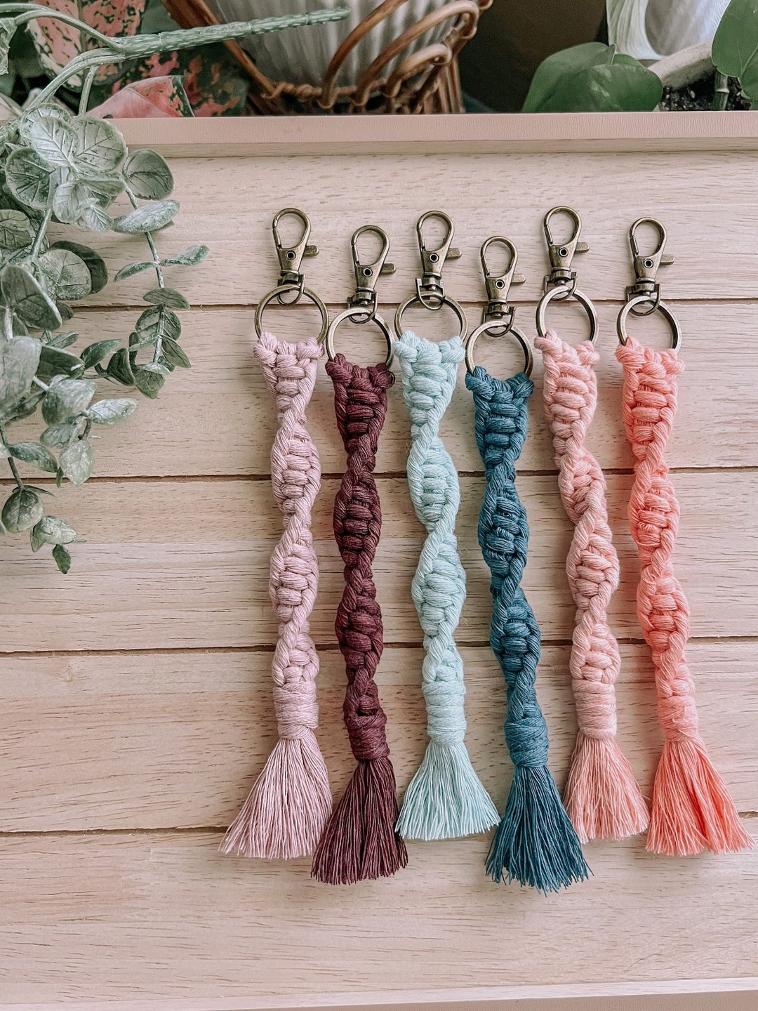 Macrame Keychain - Etsy