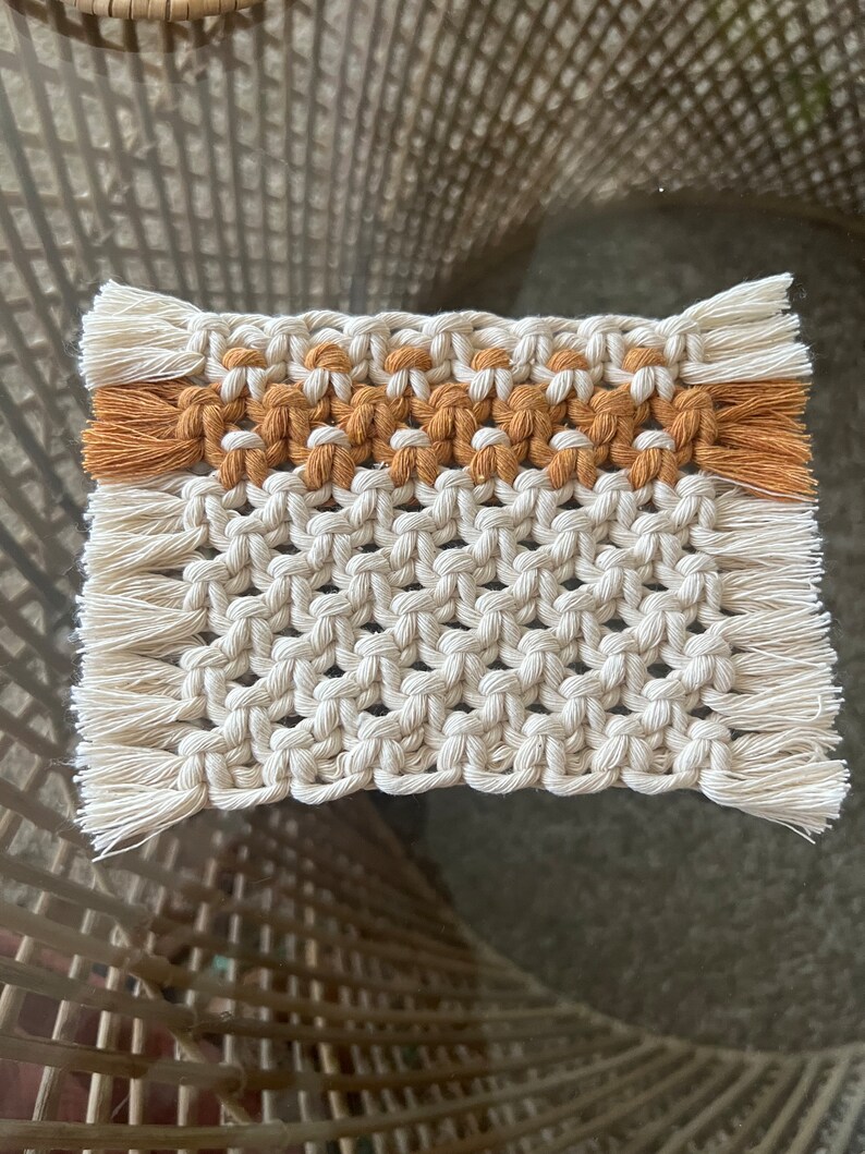 Macrame Coasters Mug Rugs Boho Home Decor Macrame - Etsy