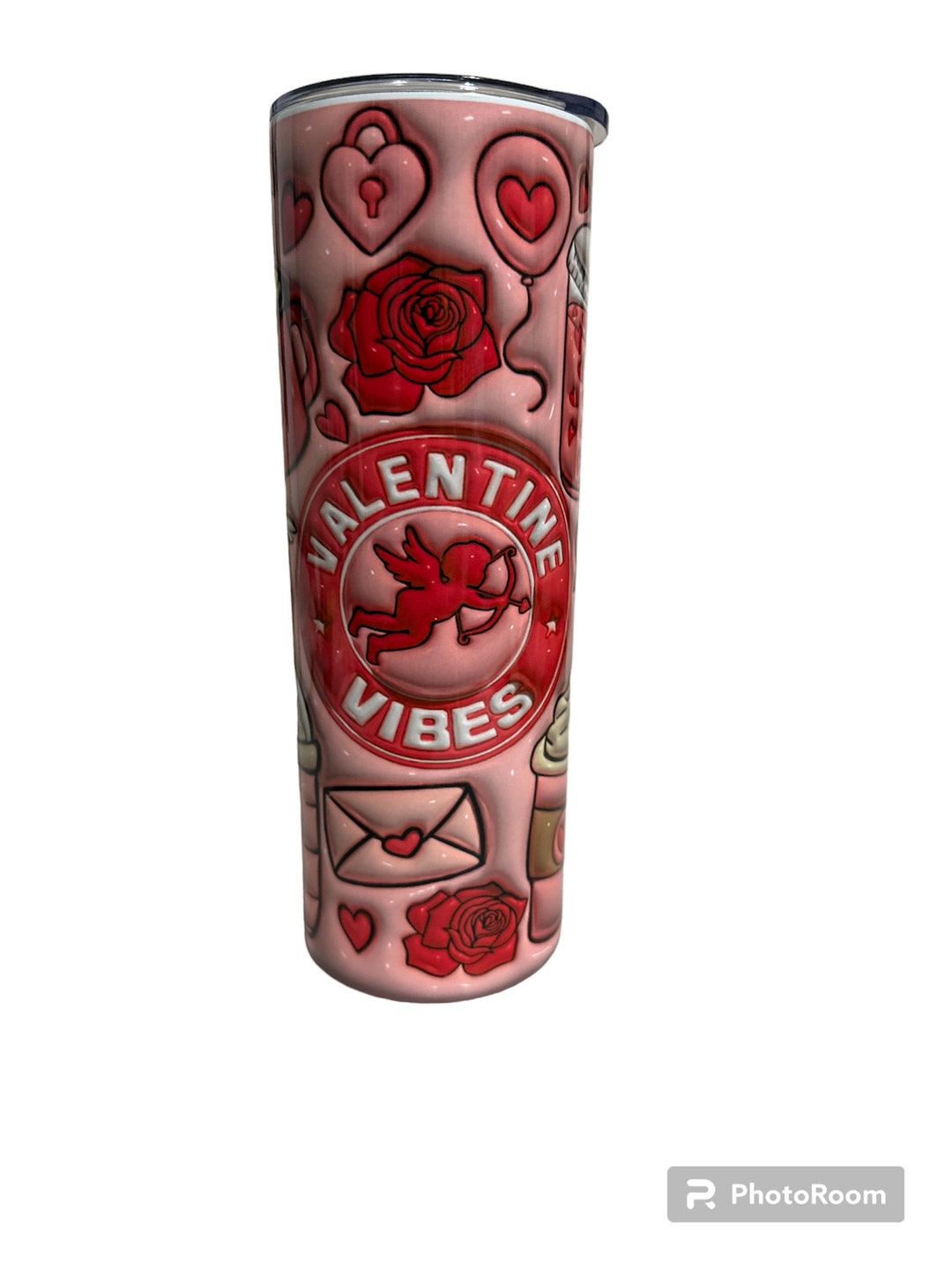 20 Oz Skinny Valentine Vibes Inflated Sublimation Stainless Steel ...