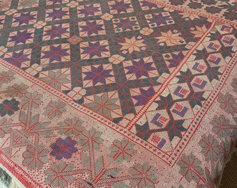 Nakshi Cotton Kantha Rug Antique Indian Artisan Throw Slow Stitched ...