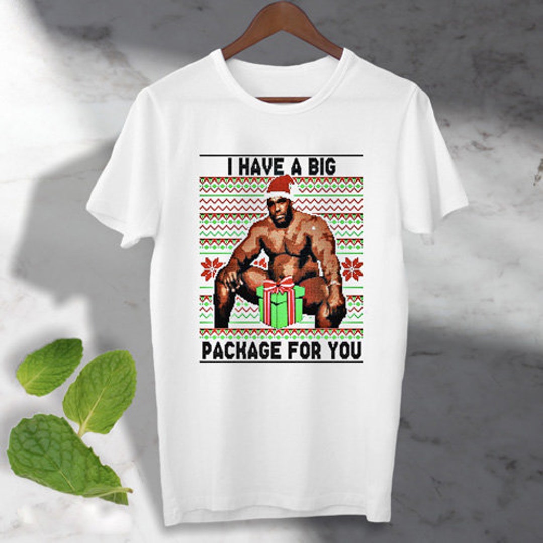 Barry Sitting on a Bed With Big Package Christmas Xmas Funny - Etsy