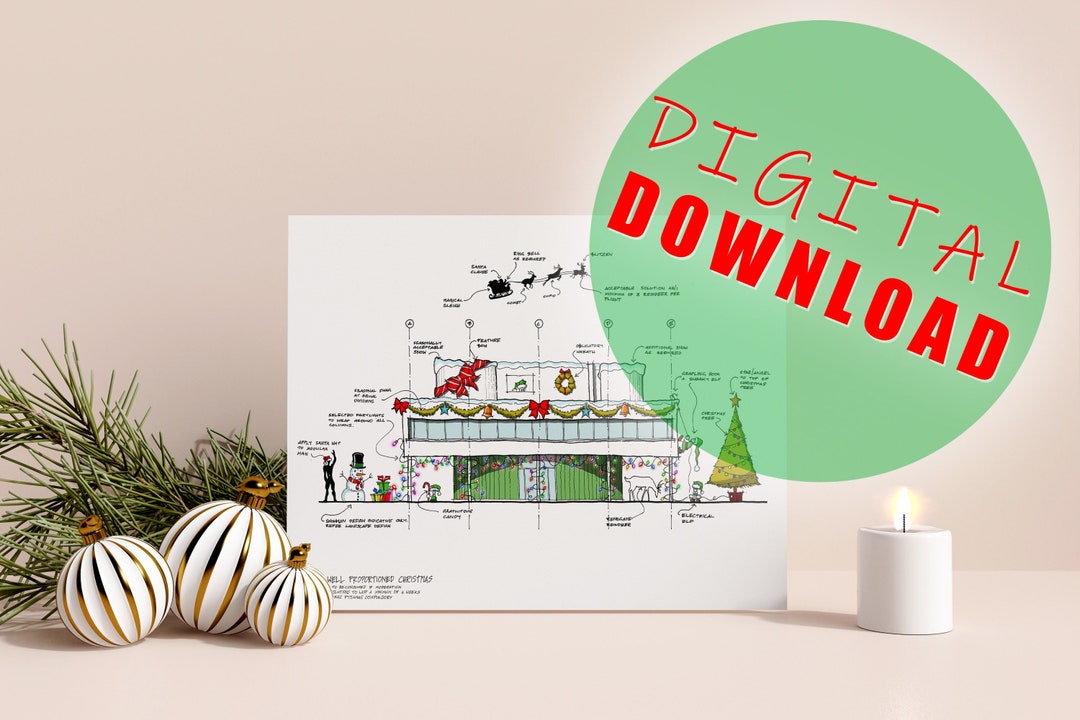 Christmas Architecture, Festive Le Corbusier, Architects Villa Savoye ...