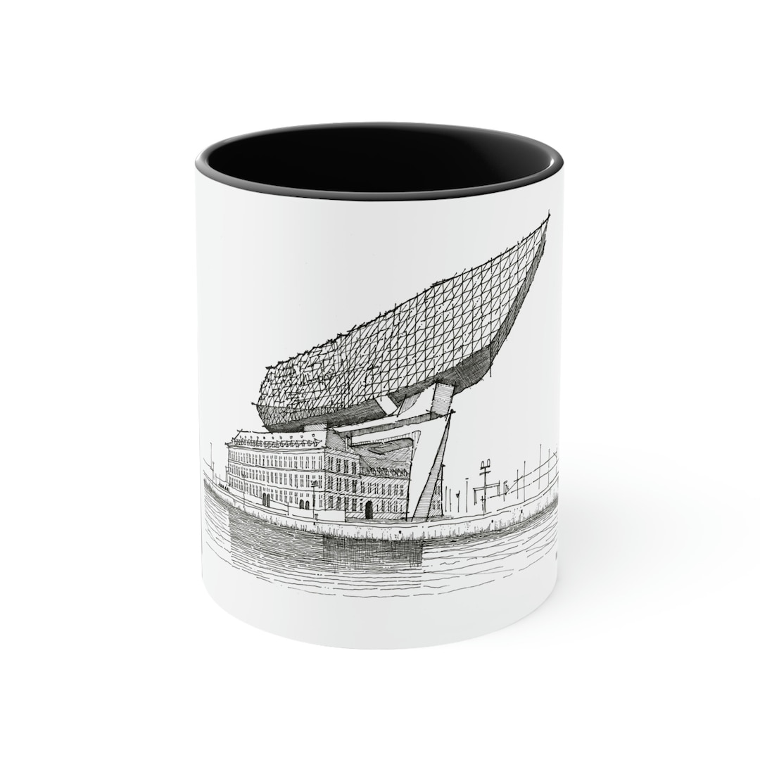 Antwerp Porthouse Coffee Mug, Architects Mug, Zaha Hadid Souvenir ...