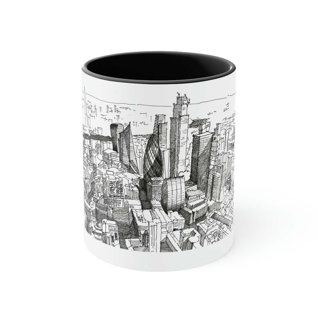 London Skyline Mug, Architects Mug, London Souvenir, Architects Gift - Etsy