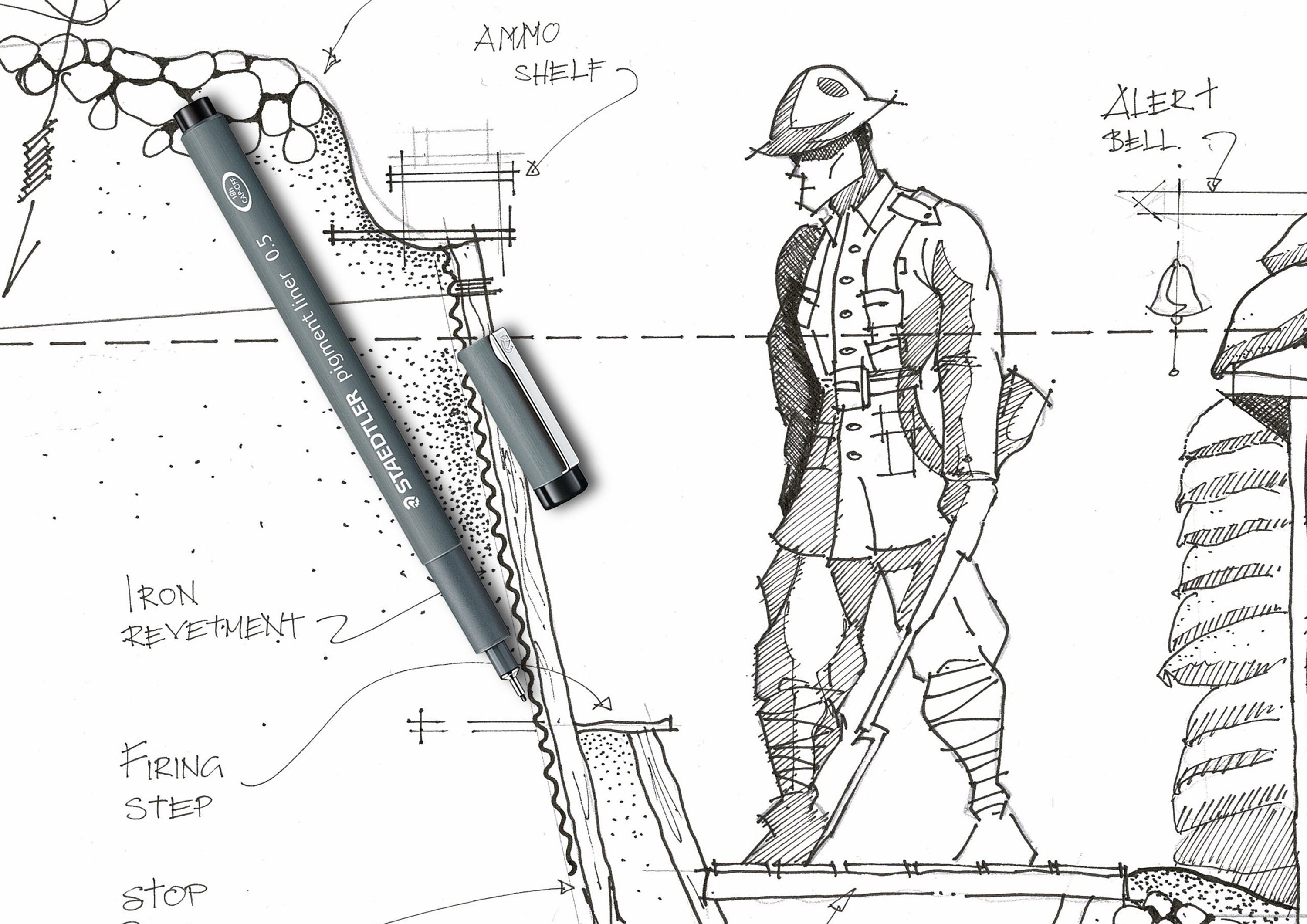 World War 1 Trench, World War 1 Trench Cross Section, World War ...