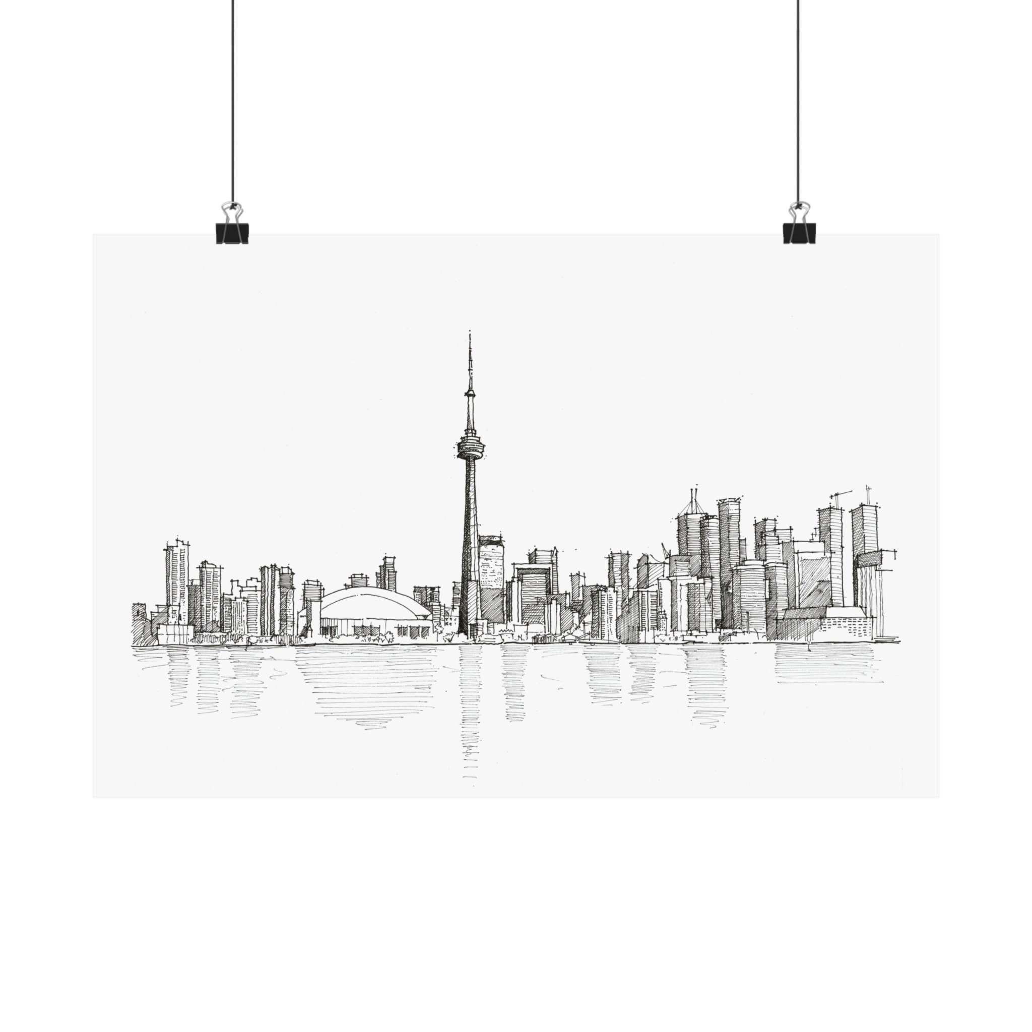 Toronto Skyline, Canada Architecture, Hand Drawn Architecture ...