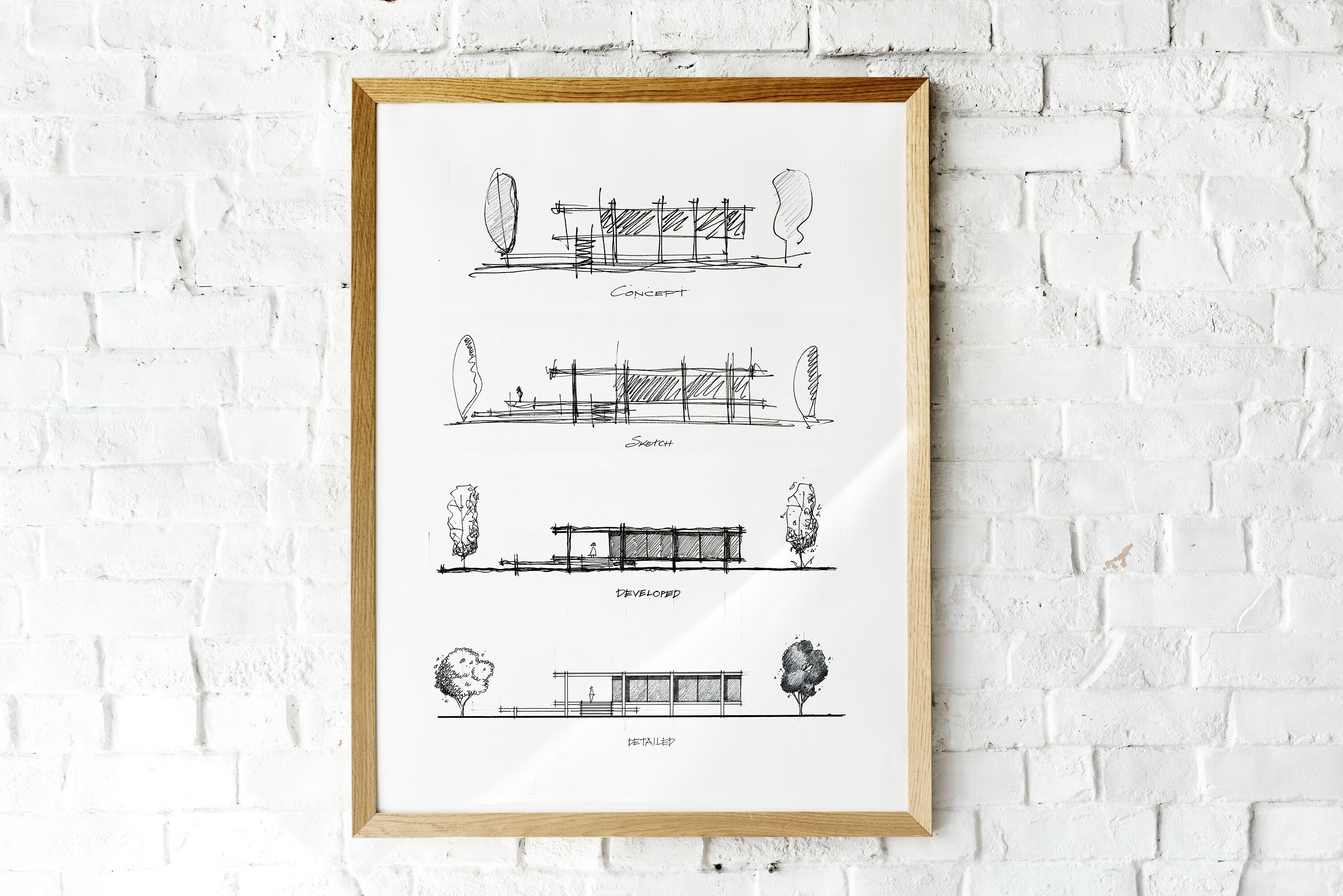 Farnsworth House Wall Section