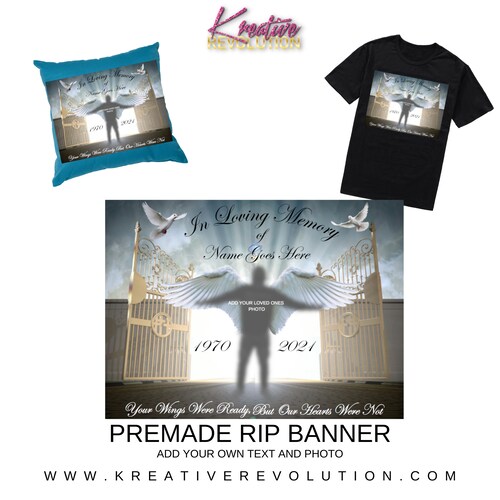 Memorial Retractable Banner Funeral Banner in Loving Memory - Etsy