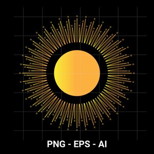 Sun Gradient PNG Sun PNG Sun Digital File | Etsy