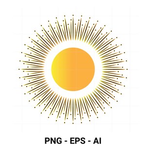 Sun Gradient PNG Sun PNG Sun Digital File | Etsy