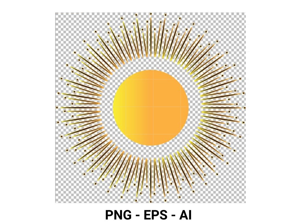 Sun Gradient PNG Sun PNG Sun Digital File | Etsy