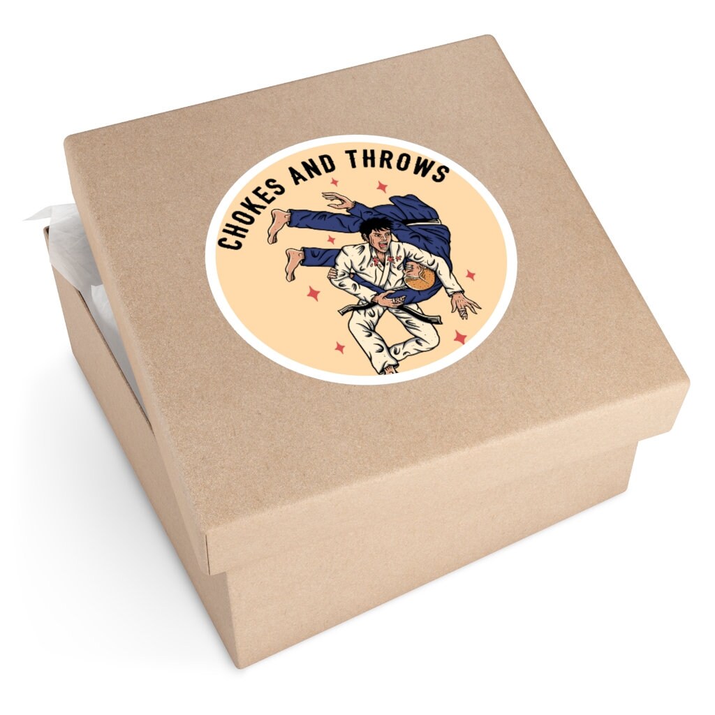 BJJ Chokes and Throws Round Stickers Indoor/outdoor - Etsy