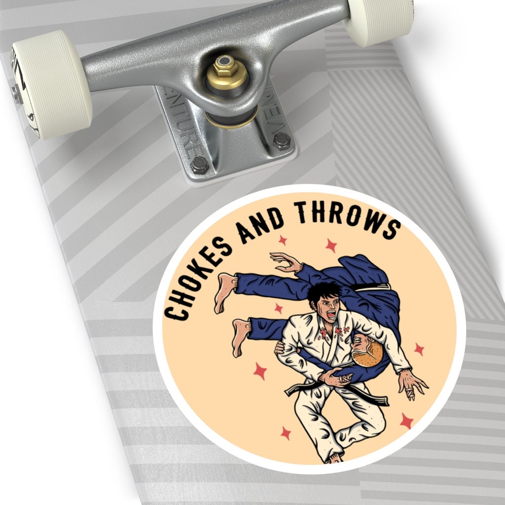 BJJ Chokes and Throws Round Stickers Indoor/outdoor - Etsy