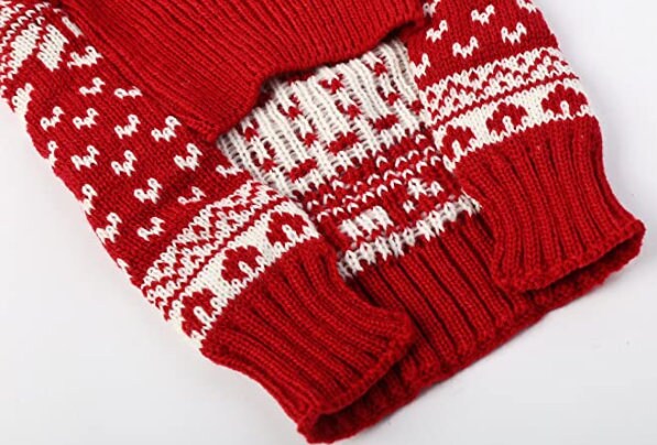 Dog Reindeer Holiday Pet Clothes Sweater for Dogs Puppy Kitten Cats ...