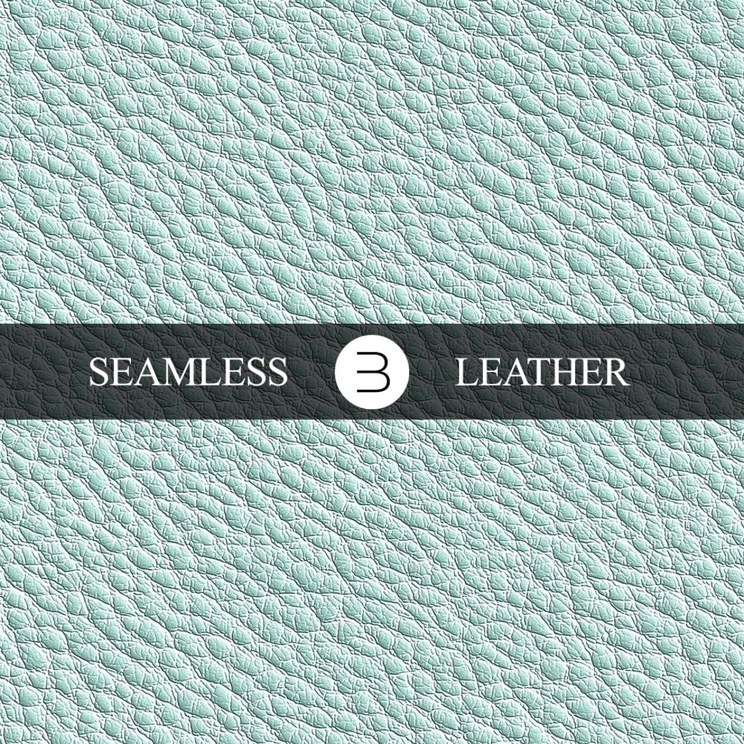 Celadon Mint Leather Texture Pattern – Seamless Soft Green Pebbled Faux ...