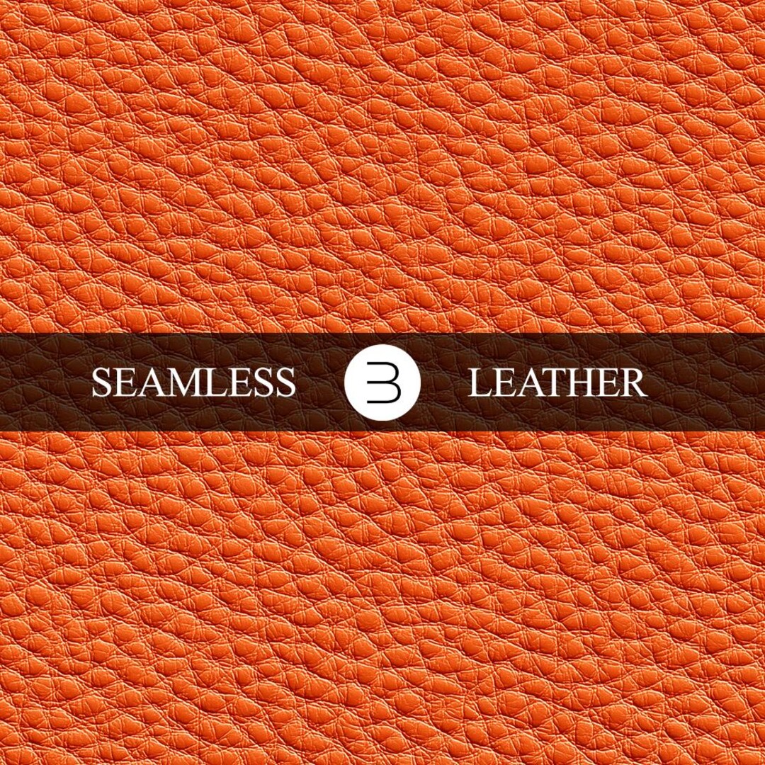 Capucine Clemence Leather Pattern – Seamless Classic Orange Faux ...
