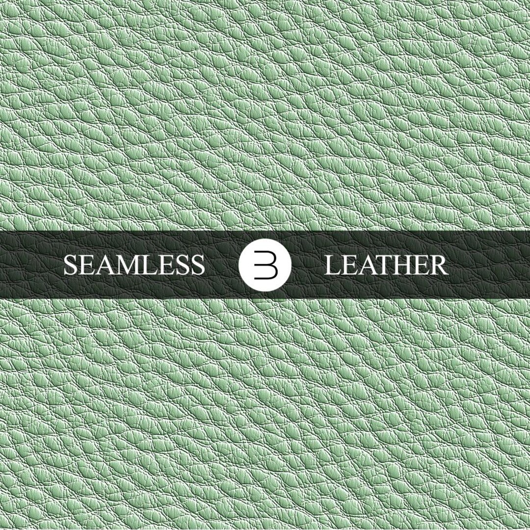 Soft Vert Celadon Green Leather Texture Pattern – Seamless Elegant Faux ...