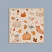Autumn Cozy Icons Seamless Pattern - Fall Pumpkins, Leaves & Socks ...
