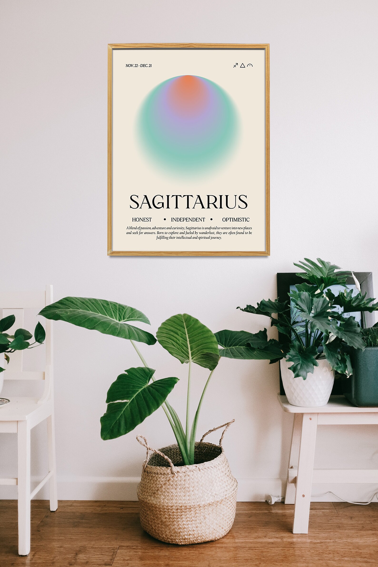 Sagittarius Wall Art Zodiac Poster Sagittarius Gift Star - Etsy