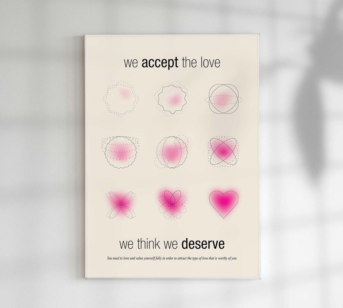 Self Love Poster, Self Care Printable, Trendy Dorm Decor, Spiritual Art ...