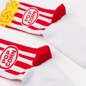 Popcorn Socks, Food Socks, Popcorn Gift, Gift for Foodlover, Crazy ...