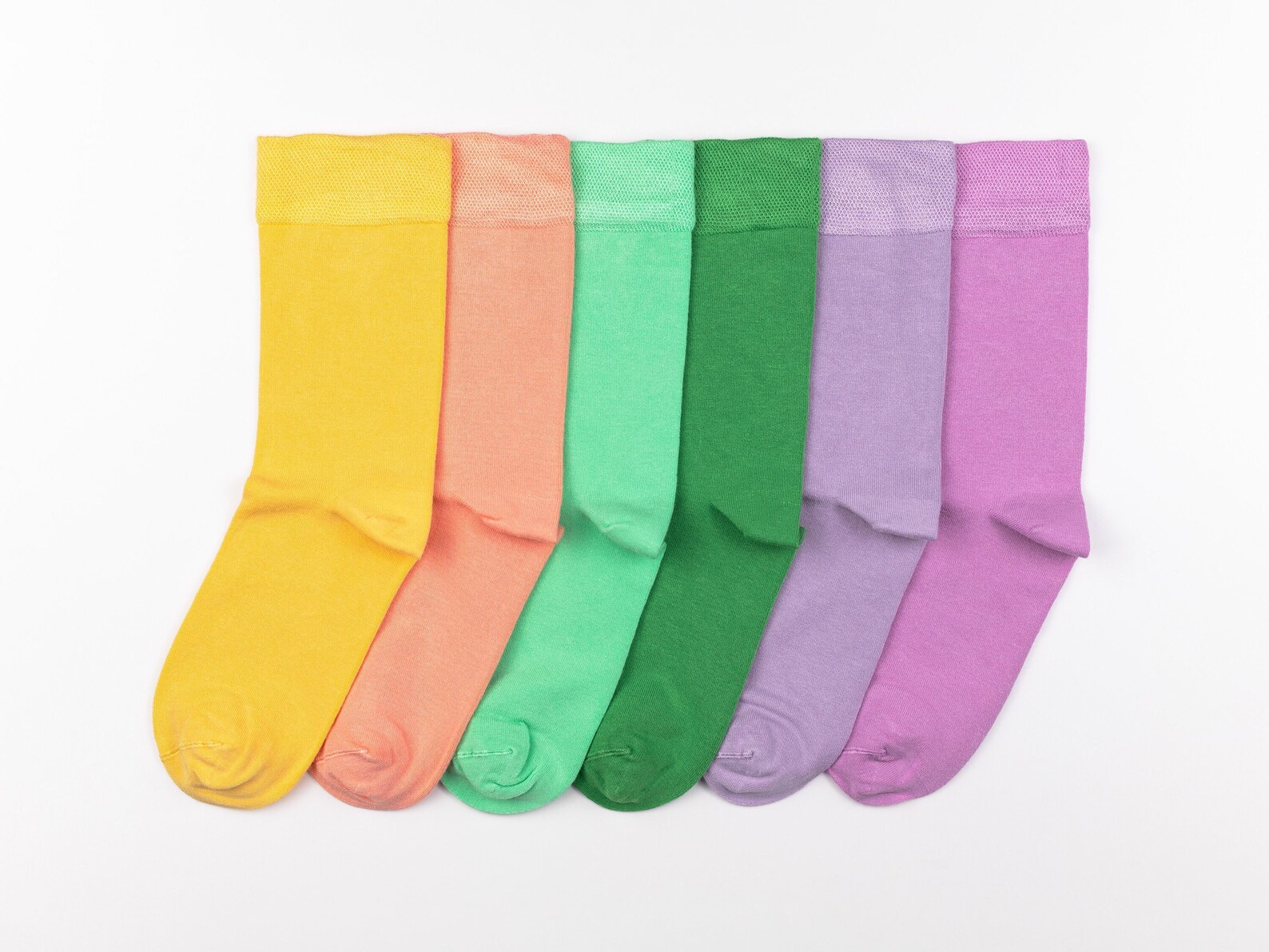 Solid Color Socks, Plain Socks, Pastel Color Socks, Bamboo Socks, Comfy ...