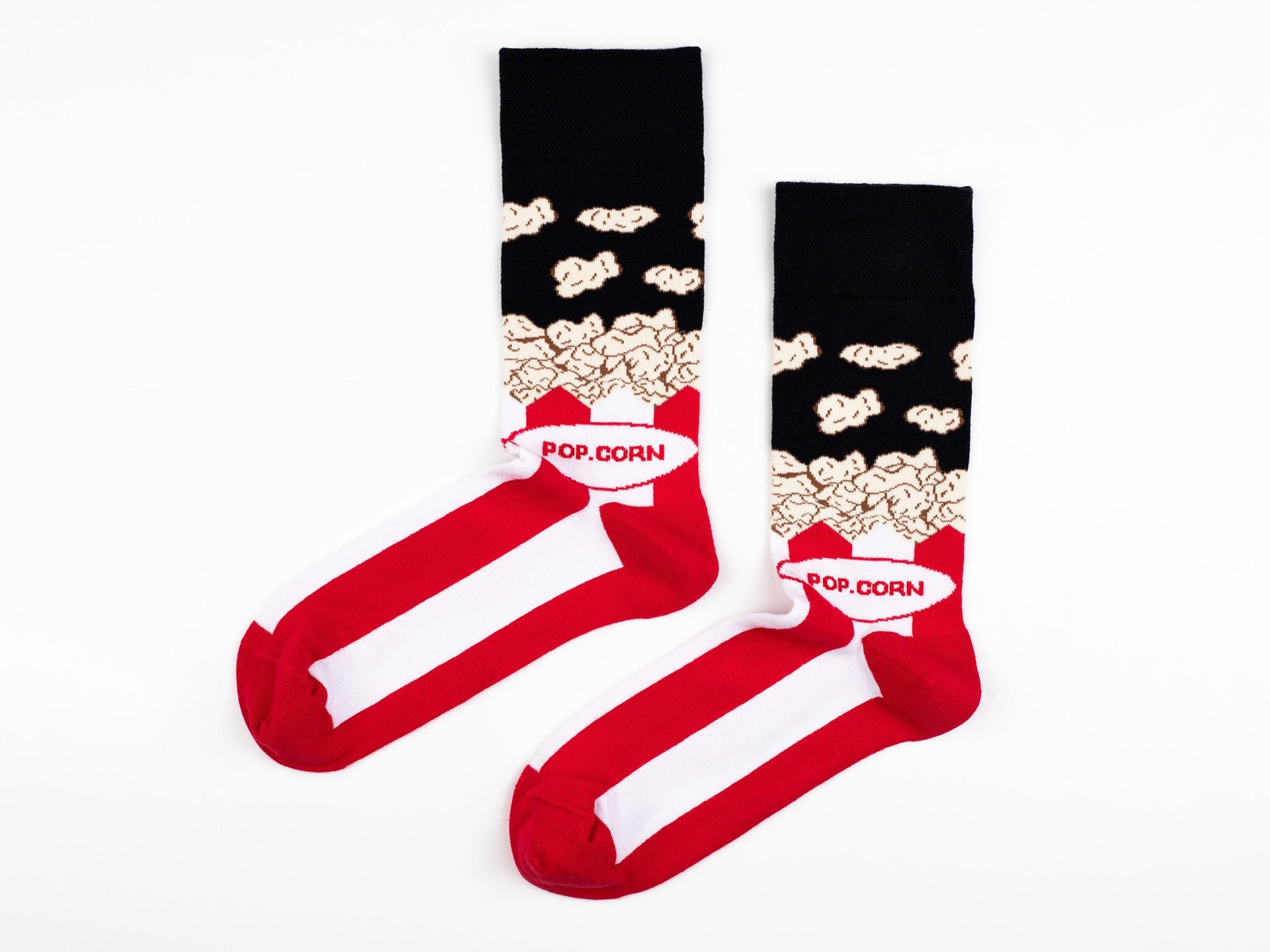 Popcorn Socks, Food Socks, Popcorn Gift, Gift for Foodlover, Crazy ...