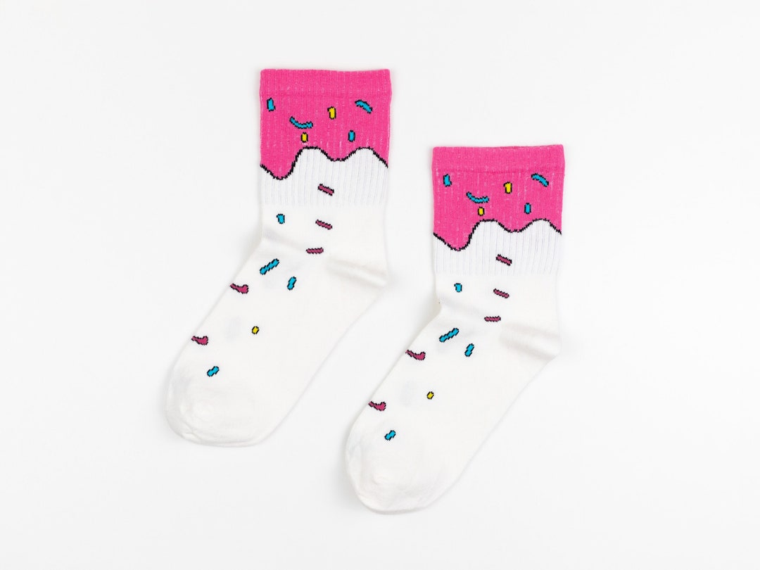Ice Cream Socks, Popsicle Sprinkle Socks, Food Socks, School Socks ...