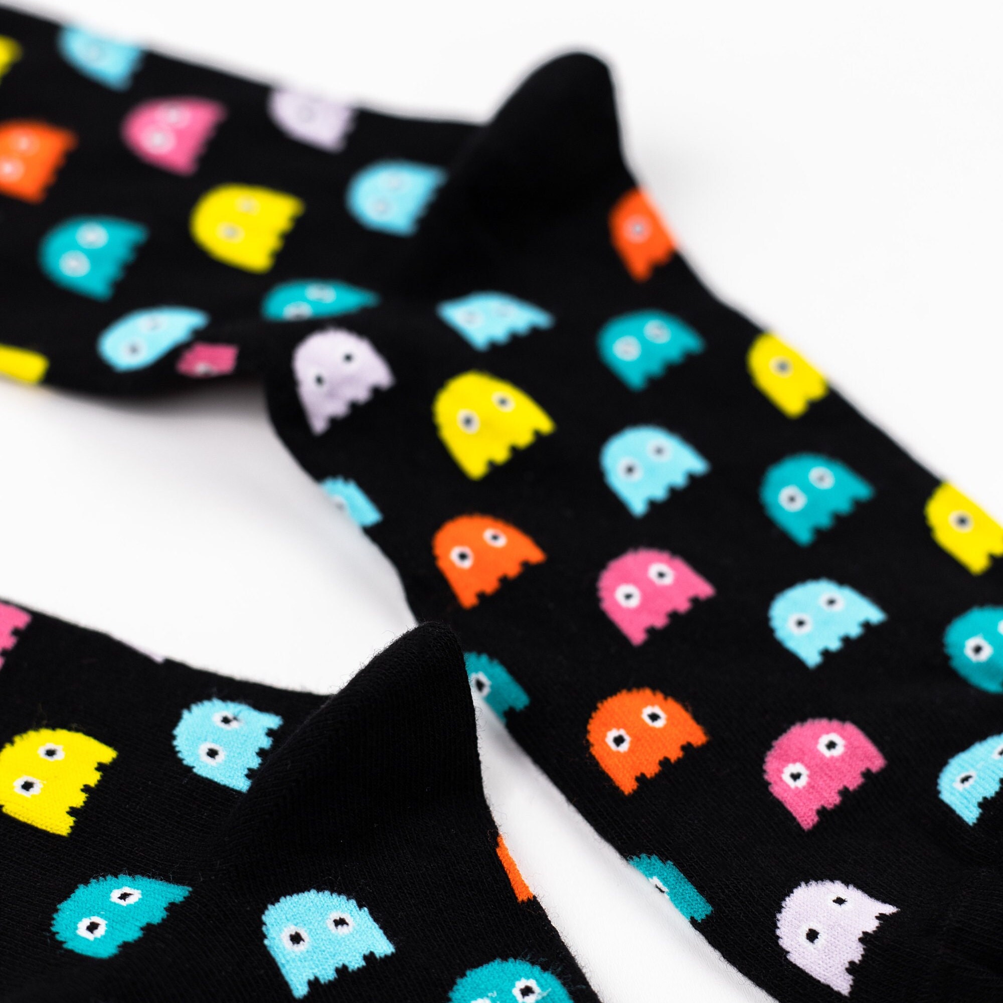 Pac-man Socks, Gift for Gamer, Game Socks, Retro Game Socks, Arcade ...