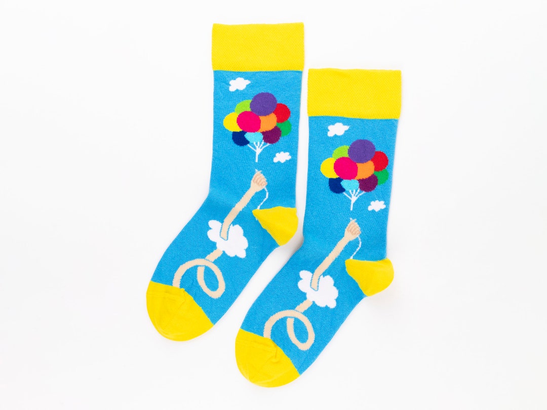 Balloons Socks, Celebration Socks, Birthday Party Socks, Multiple ...