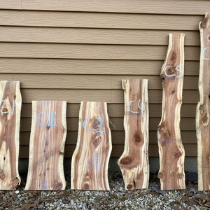 Live Edge Red Cedar Slabs - Etsy
