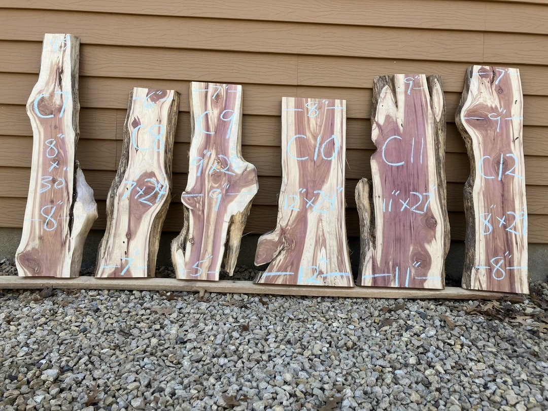 Live Edge Red Cedar Slabs - Etsy